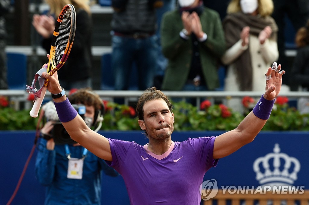 나달, 니시코리 꺾고 바르셀로나오픈 테니스 8강 진출 | 연합뉴스