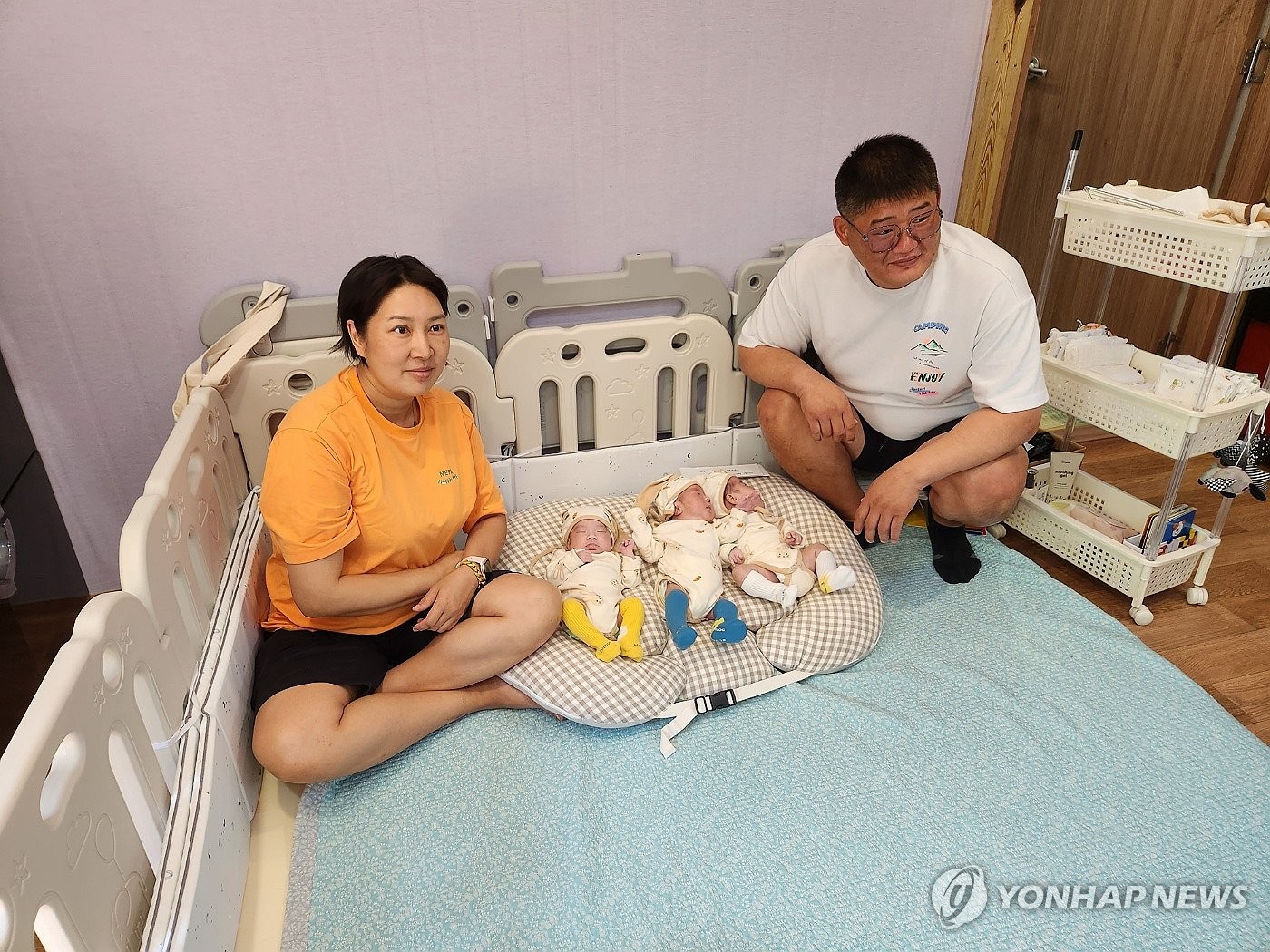 Birth of fraternal triplets | Yonhap News Agency